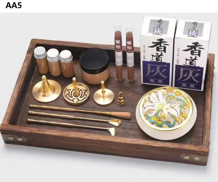 DIY Aromatherapy Set – Brass Incense Burner & Incense‑Making Kit ...