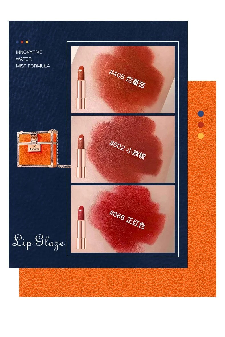 Bright Color Velvet Lipstick Set – 3‑Pack Matte Moisturizing Gift Bag ...